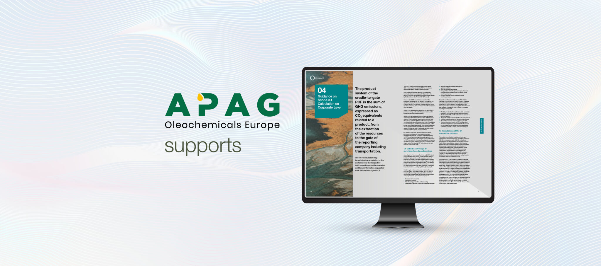 APAG supports the TfS Product Carbon Footprint Guideline methodology ...