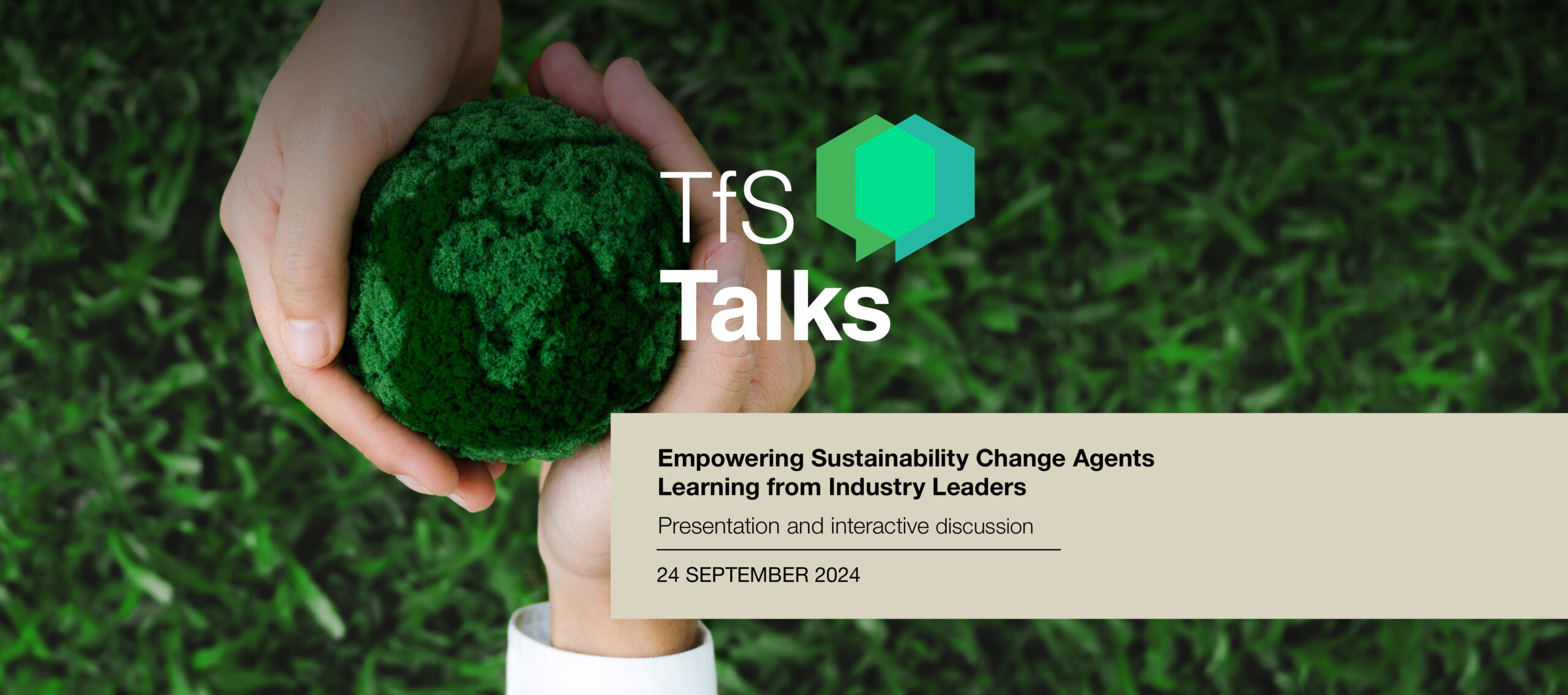 #TfSTalks on Empowering Sustainability Change Agents on 24 September ...